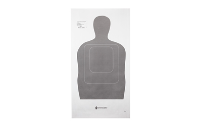 Action Target TQ-15 Standard Target, 25-Yard Silhouette In Gray, 24x45 ...