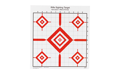 Action Target SI-13, Advanced Rifle Sighting Target, 1.047 Inch Grid ...